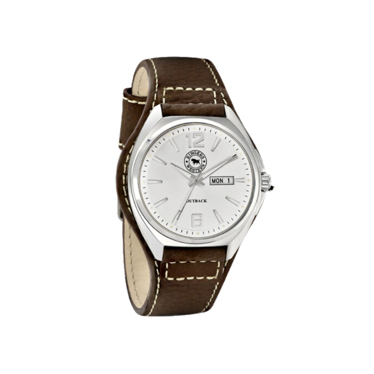 42mm Outback Leather Band Watch | Ringers Western | Jewels of St Leon